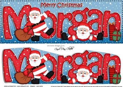 Large Dl Xmas Morgan Santa 3D Decoupage - CUP573644_359 | Craftsuprint