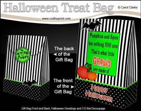 3D Spooky Pumpkins Halloween Gift Bag Mini Kit - CUP576097_359 ...