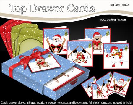 3D Xmas Fun Winter Sports Top Drawer Cards - CUP578115_359 | Craftsuprint