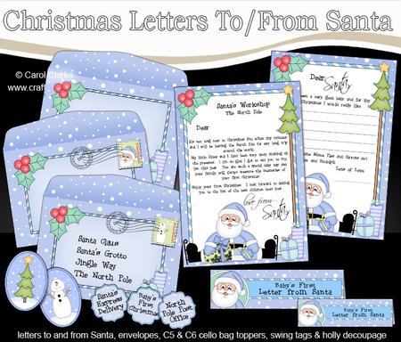 Xmas Baby's 1st Santa Letter to and from Santa - CUP578562_359 ...