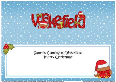 Large Dl Xmas Santa's Coming to Wakefield Bobbin Robbin - CUP580428_359 ...