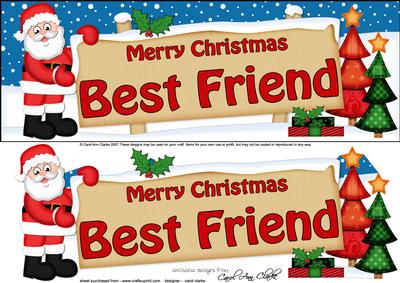 Christmas Best Friend Santa Large Dl Easicut 3D Decoupag - CUP584223 ...