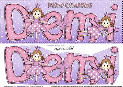 Large Dl Xmas Demi Fairy Twinkletoes 3D Decoupage - CUP585220_359 ...