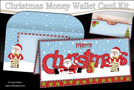 Christmas Santa Money or Gift Wallet Card Kit - CUP587216_359 ...