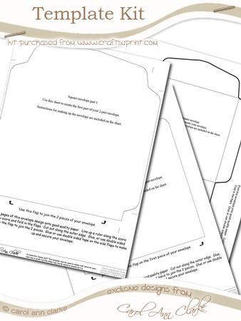 Envelope Template Kit - 3 Sheets in the Kit - CUP58781_359 | Craftsuprint