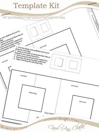 Fold Back Card Template Kit - 2 Sheet Kit - CUP59046_359 | Craftsuprint