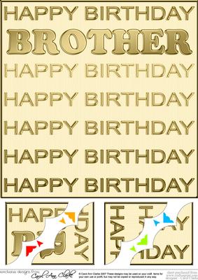 8 x 8 Birthday Brother Scalloped Corner Topper - CUP594561_359 ...