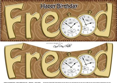 Large Dl Birthday Fred Watches Insert - CUP631580_359 | Craftsuprint