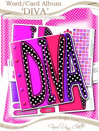 Diva Word Book Kit in Cherry - CUP63290_359 | Craftsuprint