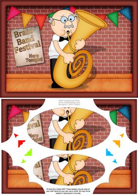 A5 Bert Plays the Tuba Scallop Corners and Pyramage - CUP632997_359 ...