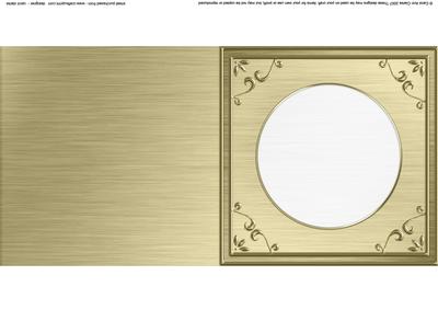 Square 'metallic Frame Embossed' Card Front or Insert - CUP63633_359 ...