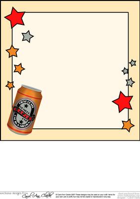 8 x 8 Beer Can Insert Panel - CUP640604_359 | Craftsuprint