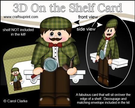 3D on the Shelf Card Kit - Little Detective Chase Hunter - CUP645922 ...