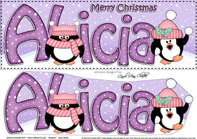 Large Dl Christmas Alicia Penguins 3D Decoupage - CUP646974_359 ...