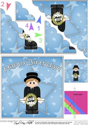 Funeral Director Birthday Scallop Corner Side Stacker - CUP653305_359 ...