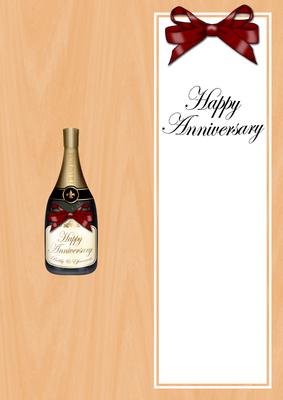 Large Dl Wedding Anniversary Champers in a Box Insert - CUP665146_359 ...