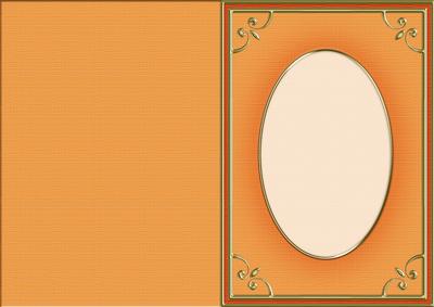 A5 'gold Metallic Frame' Card Front or Insert - CUP67413_359 | Craftsuprint