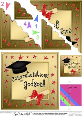 Godson Congratulations Graduation Scallop Corner - CUP679714_359 ...