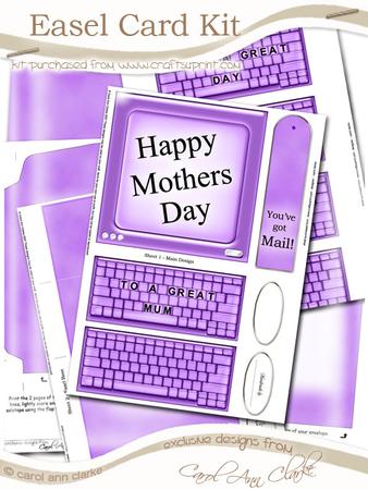 Computer Monitor and Keyboard Easel Card Kit - CUP72375_359 | Craftsuprint