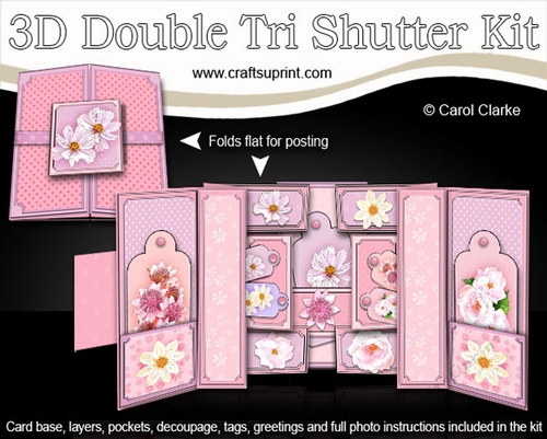 3D A Touch of Elegance Floral Double Tri shutter Card Kit - CUP729284 ...