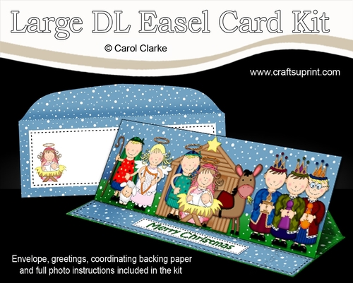 Large DL The Christmas Story Nativity Easel Card Kit - CUP733470_359 | Craftsuprint
