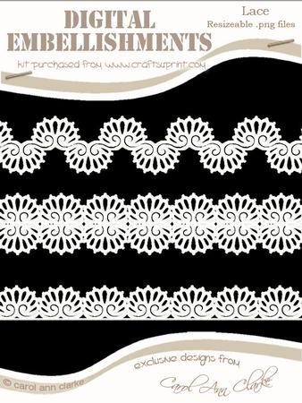 Pretty Lace Borders Digital Embellishments - CUP73667_359 | Craftsuprint