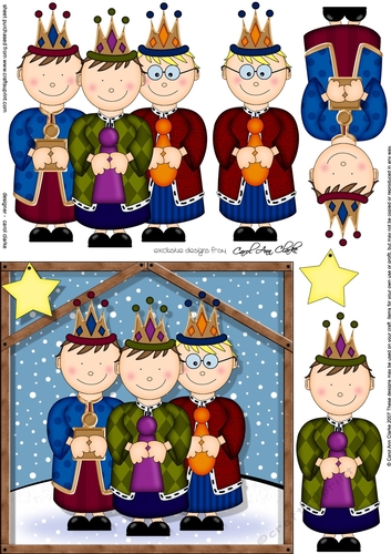 The Christmas Story We Three Kings quick card and 3D decoupage ...