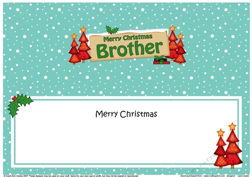 large DL Christmas Trees BROTHER Signpost insert - CUP753682_359 ...