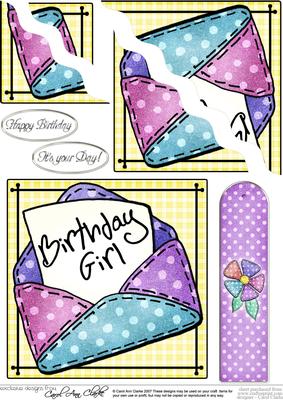 Birthday Letter Quick Card with Wavy Corner Side Stacker - CUP77024_359 ...