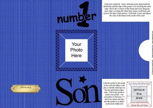Add a Photo Number 1 Son with easy fold frame - CUP828262_359 ...