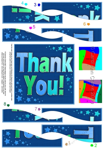 Thank You Wavy Spiral Side Stacker - CUP847823_359 | Craftsuprint