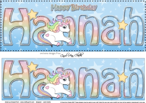 Large DL Happy Birthday HANNAH Card & Decoupage - CUP856562_359 ...