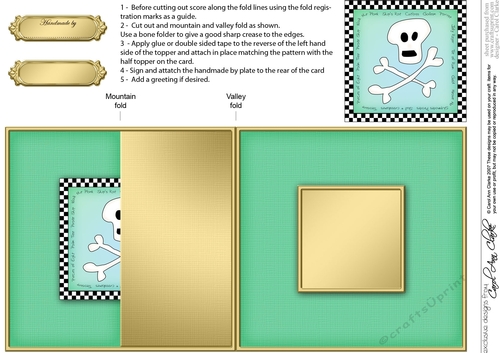 Jolly Roger No-Hole Fold Back Card - CUP859974_359 | Craftsuprint