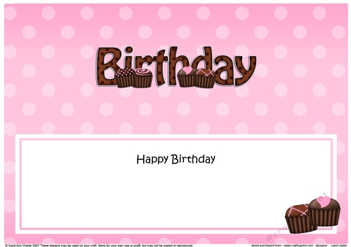 Large DL HAPPY BIRTHDAY insert - CUP861388_359 | Craftsuprint