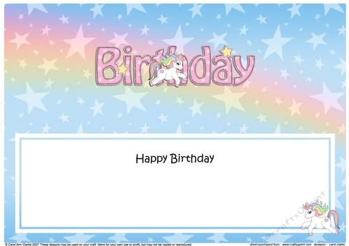 Large DL HAPPY BIRTHDAY insert - CUP863287_359 | Craftsuprint