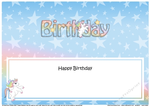 Large DL HAPPY BIRTHDAY insert - CUP864654_359 | Craftsuprint