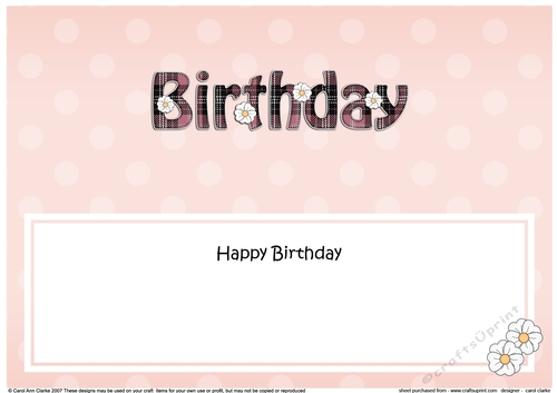 Large DL HAPPY BIRTHDAY insert - CUP866051_359 | Craftsuprint