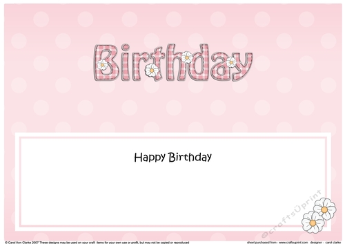 Large DL HAPPY BIRTHDAY insert - CUP866605_359 | Craftsuprint