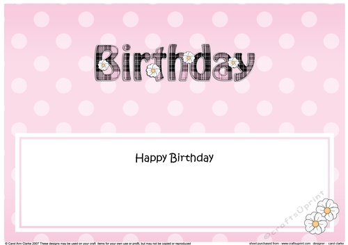 Large DL HAPPY BIRTHDAY insert - CUP866609_359 | Craftsuprint
