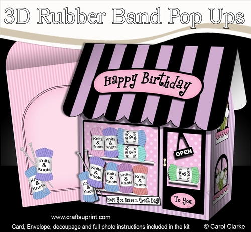 3D Shoppe Pop Up Rubber Band Card Kit - The Knits n Knots Knitting Shop ...