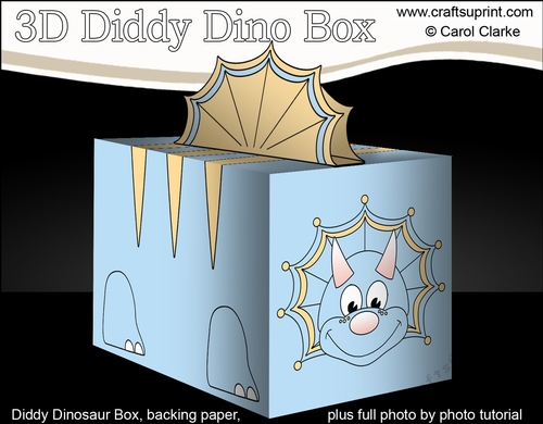 3D Cute Diddy Dino Treat Box Gift Box Mini Kit - Sly - CUP874459_359 ...