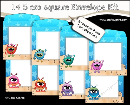 Cute Little Aliens 14.5 x 14.5 cm envelope Kit - CUP879720_359 ...