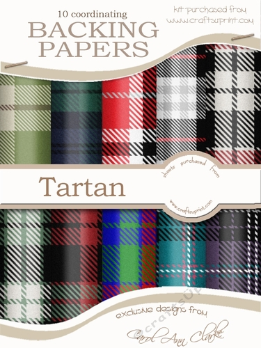 Tartan Backing Paper Kit - CUP881376_359 | Craftsuprint