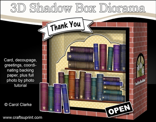 3D Shadow Box Card Mini Kit - The Once Upon a Time Book Shop ...