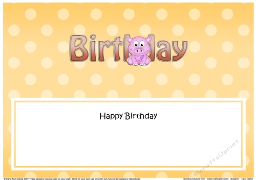 Large DL HAPPY BIRTHDAY insert - CUP885558_359 | Craftsuprint