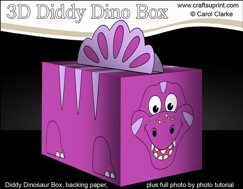 3D Cute Diddy Dino Treat Box Gift Box Mini Kit - Bobosaur - CUP887536 ...