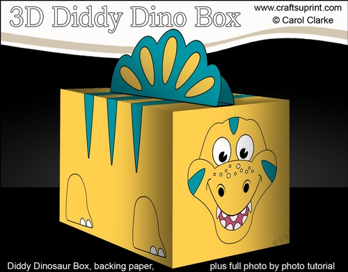 3D Cute Diddy Dino Treat Box Gift Box Mini Kit - Lizzy - CUP887537_359 ...