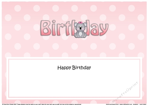 Large DL HAPPY BIRTHDAY insert - CUP897555_359 | Craftsuprint