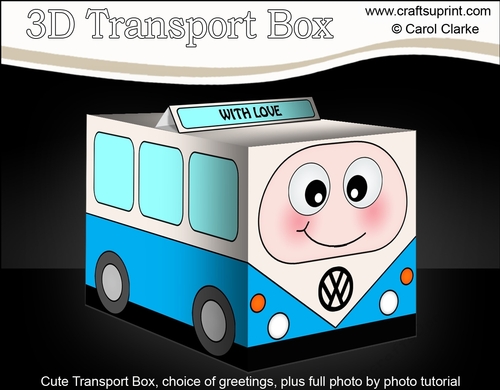 3D Cute Transport Treat Box Gift Set Mini Kit - VW Campervan ...