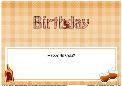 Large DL HAPPY BIRTHDAY insert - CUP906646_359 | Craftsuprint
